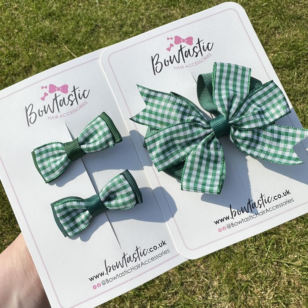 Shop Green Gingham at Bowtastic | Bowtastic