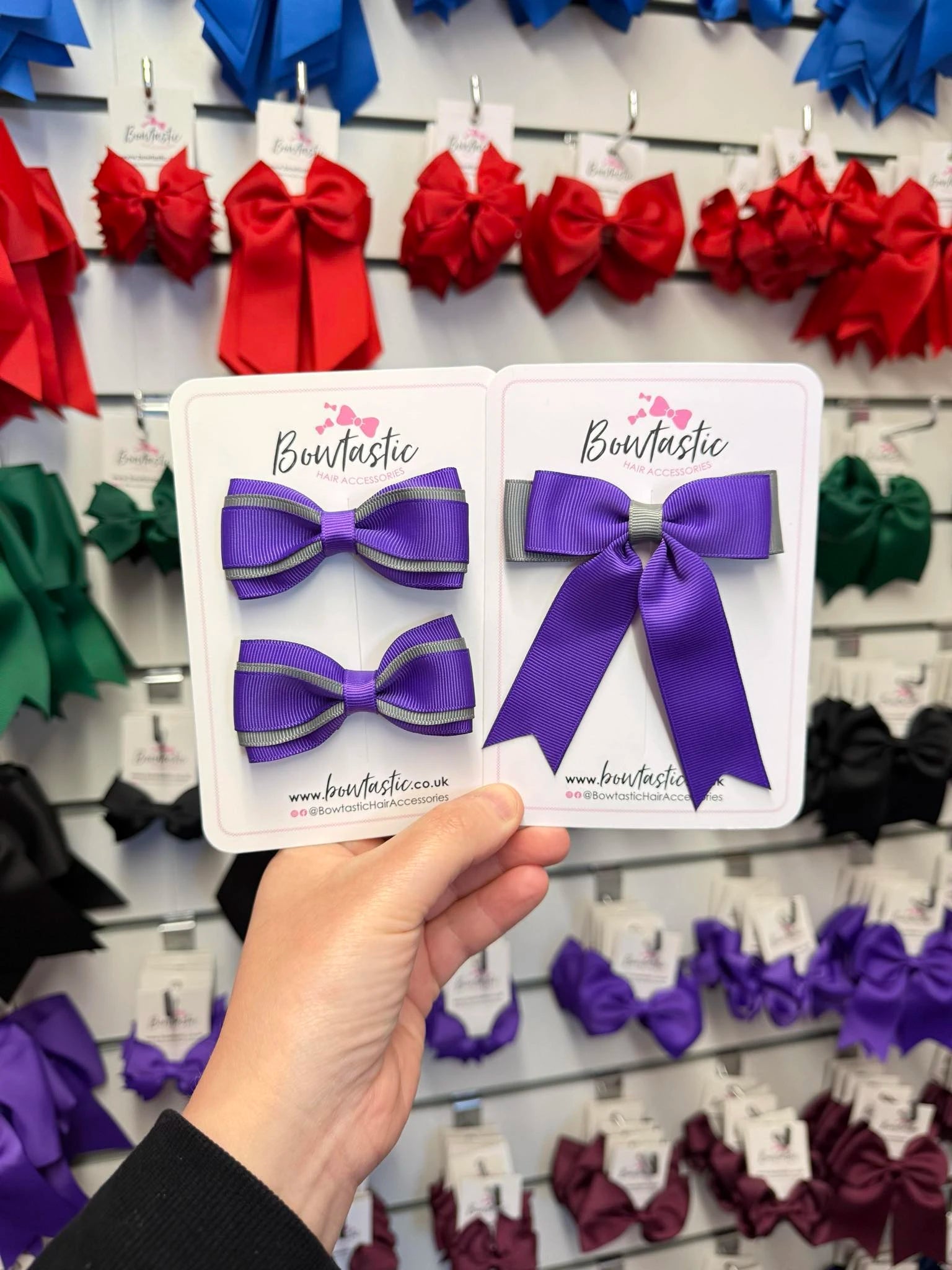 Shop Purple & Grey at Bowtastic | Bowtastic