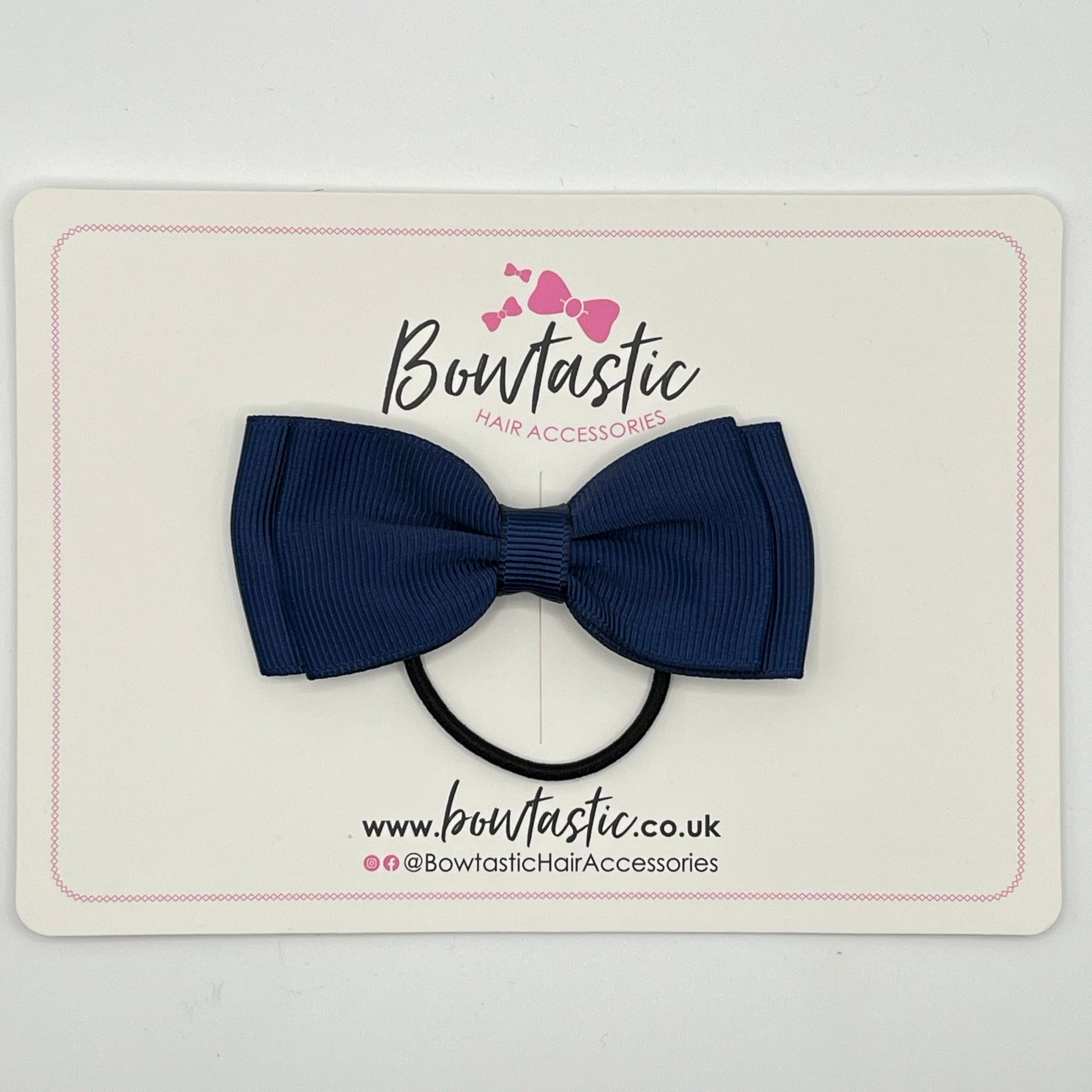 Shop 3 Inch Flat Double Bow - Thin Elastic at Bowtastic