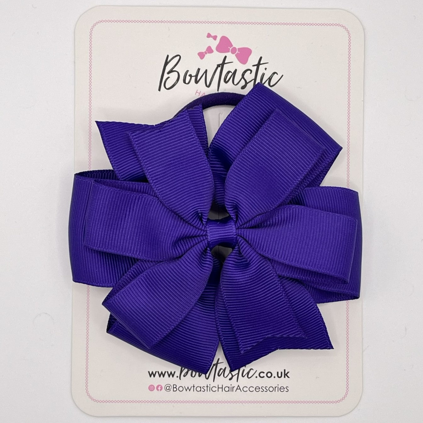 4.5 Inch Double Pinwheel Bobble - Regal Purple | Bowtastic